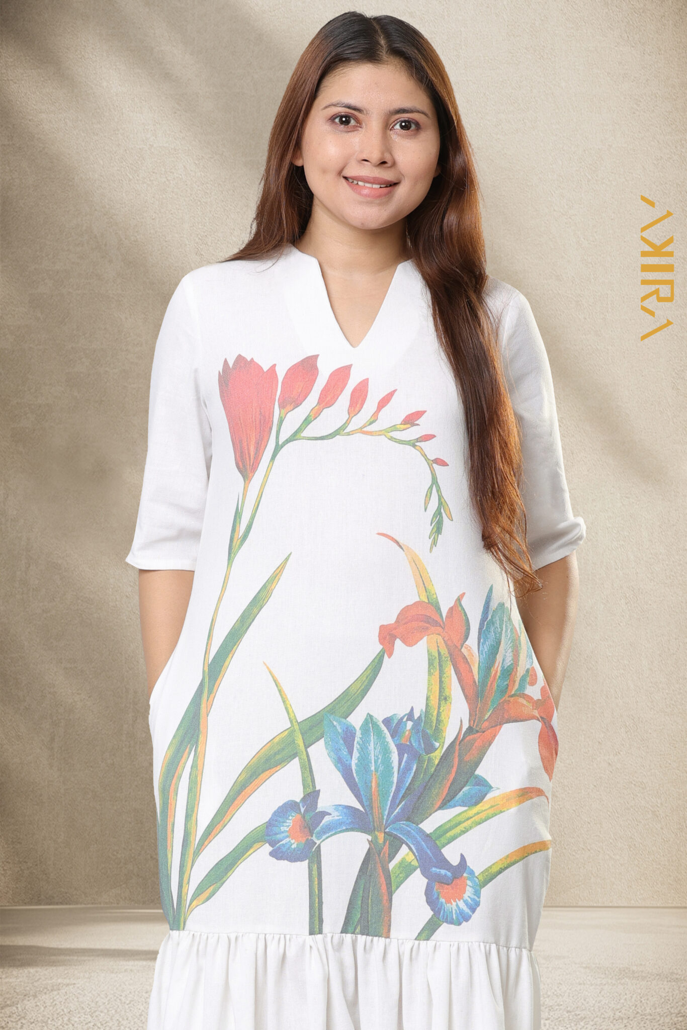 Morning Fair Linen Dress for Women