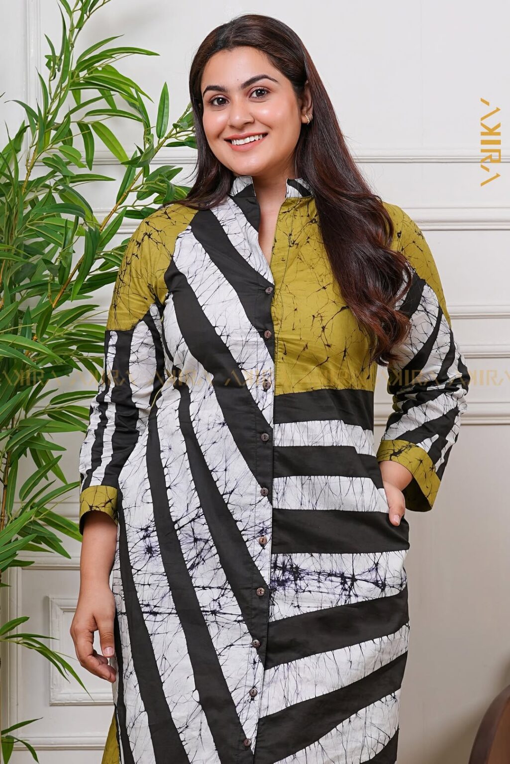 Monarch Haze Batik Dress